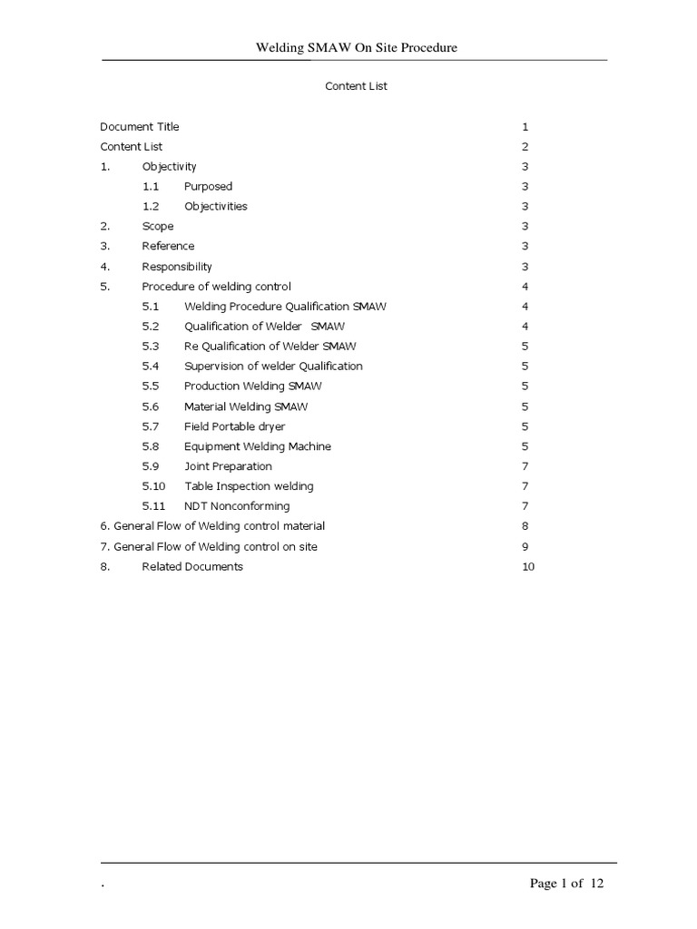 WPS & Smaw | PDF | Welding | Construction