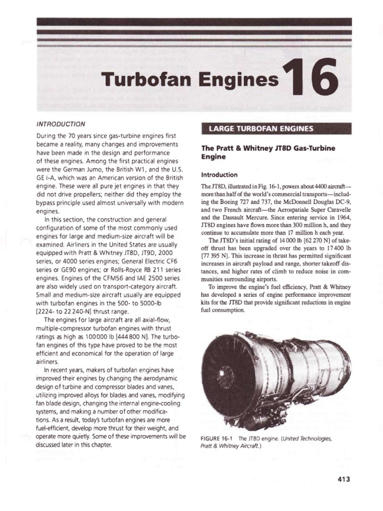 Turbofan Engines (JT8D) | PDF