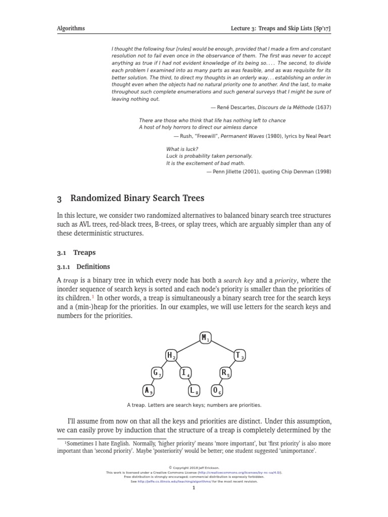 03 Treaps | PDF | Areas Of Computer Science | Applied Mathematics