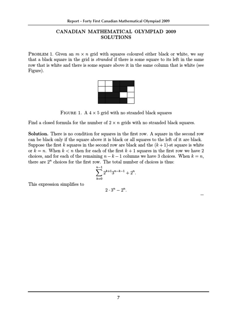 CMO 2009 - Problems and Solutions of 41st Canadian Mathematical ...