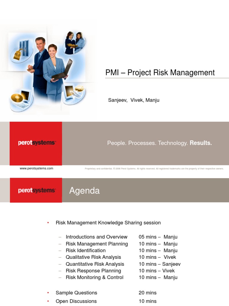 Project Risk Management - PEROT SYSTEMS | PDF | Risk Management | Risk