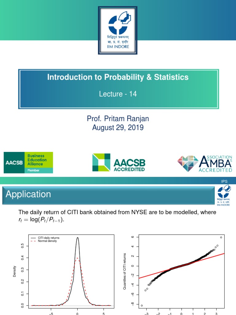 Introduction To Probability & Statistics: Lecture - 14 | PDF | Bias Of ...