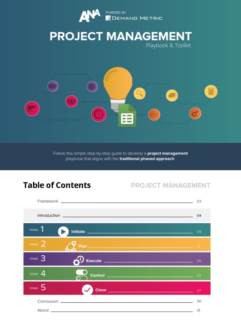 ANA Project Management Playbook | PDF | Project Management | Risk ...