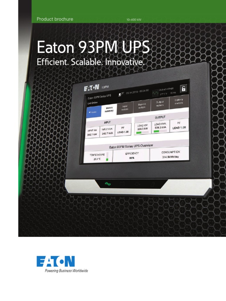 Eaton 93pm Ups Brochure BR153033EN | PDF | Data Center | Internet Protocol Suite