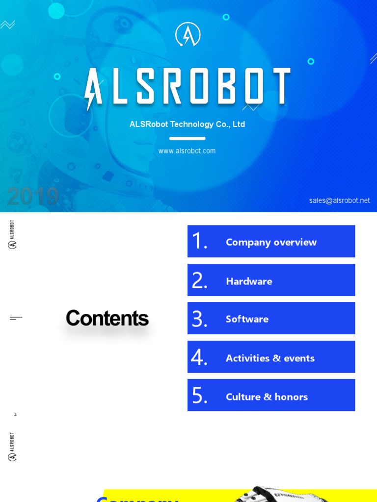 ALSRobot Introduction 2019 | PDF | Computer Programming | Cloud Computing