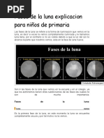 Las Fases de La Luna para Alumnos de Primaria | PDF
