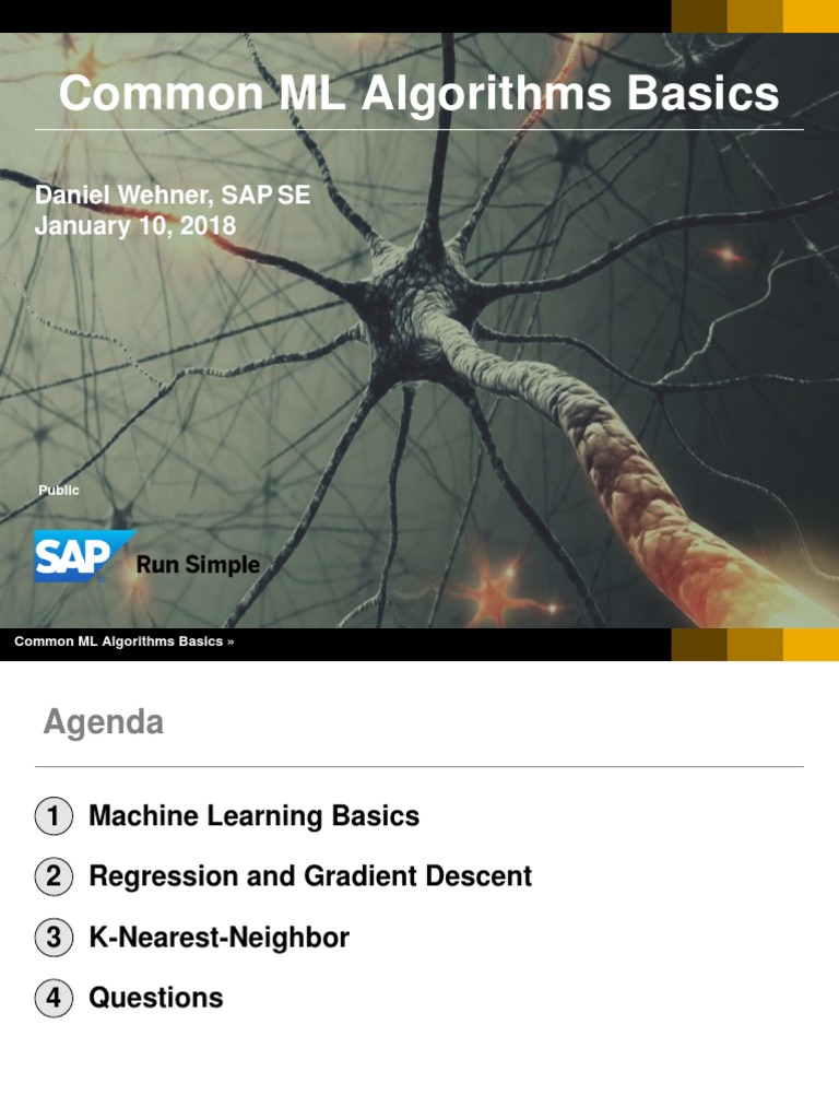 ML Algo Basics | PDF | Machine Learning | Regression Analysis