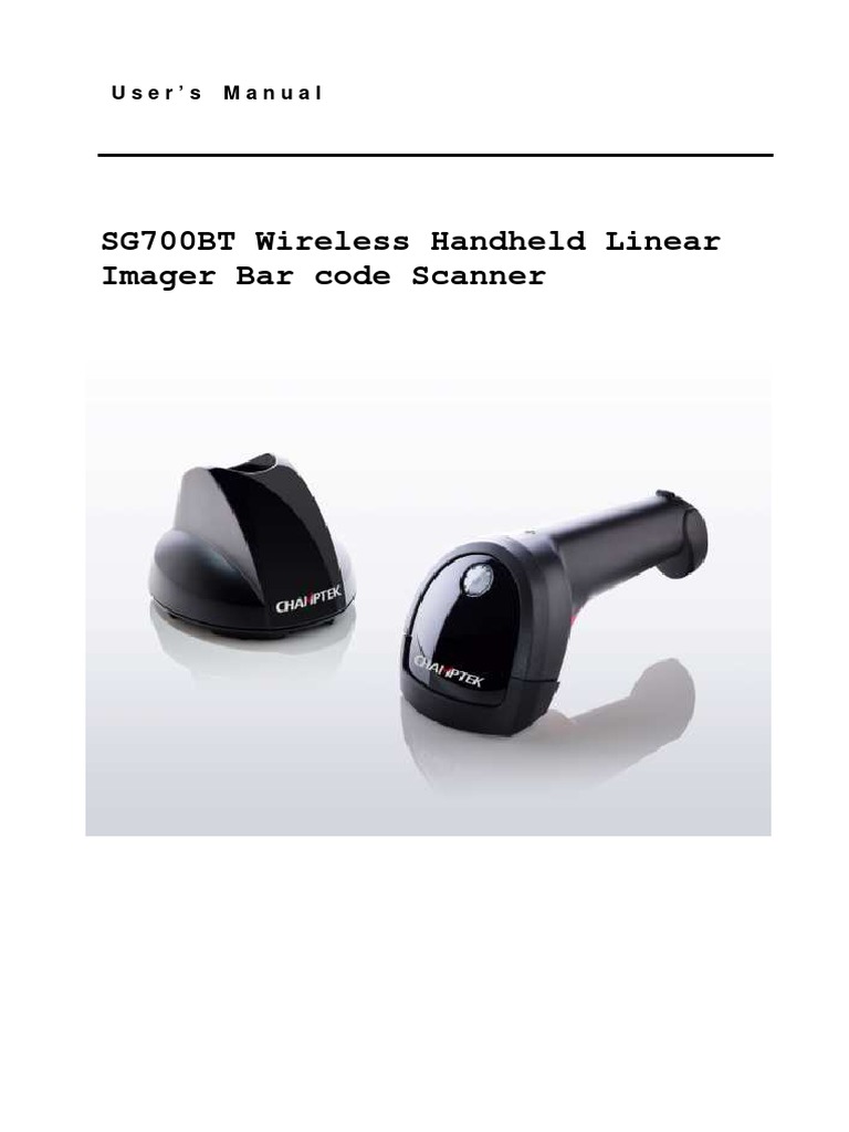 SG700BT Wireless Handheld Linear Imager Bar Code Scanner: User's Manual | PDF | Universal ...