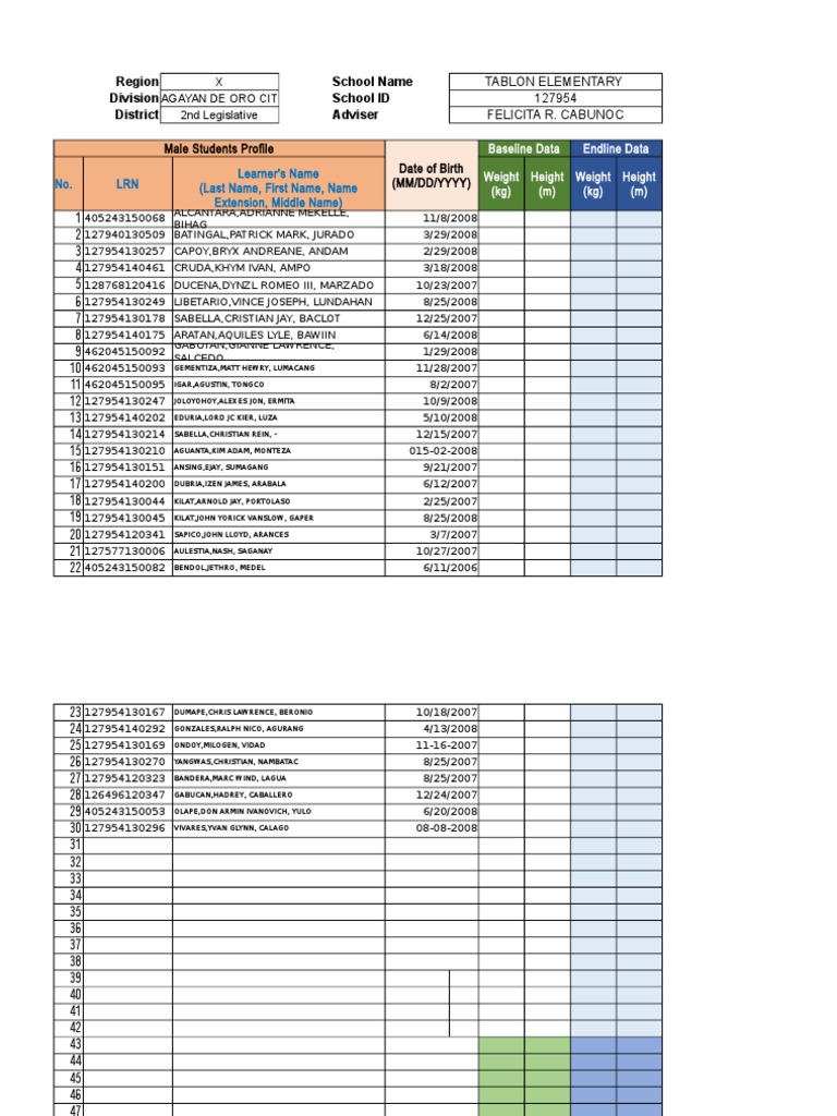 Sf8 Automatic Input Data | PDF | Human Size | Mass