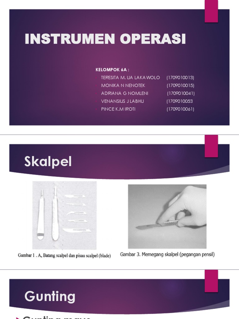 Instrumen Operasi: Kelompok 6A | PDF
