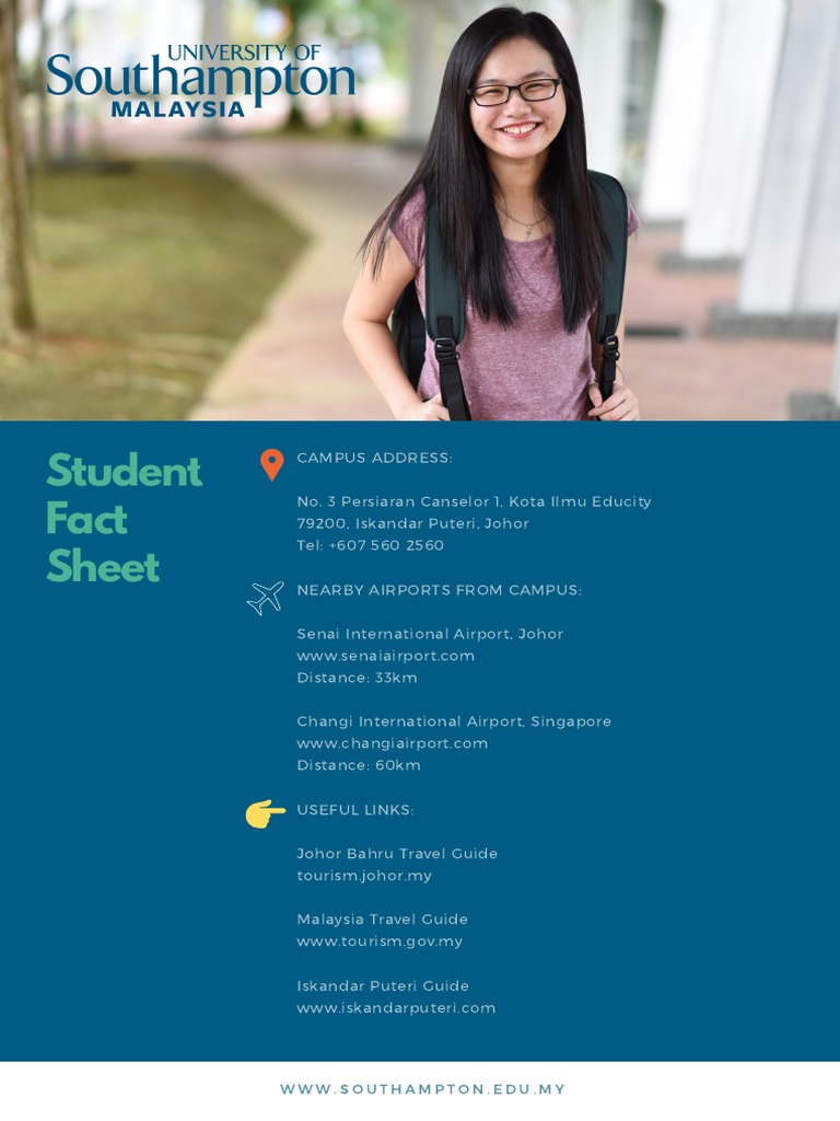 Student Fact Sheet: To The University of Southampton Malaysia | PDF ...