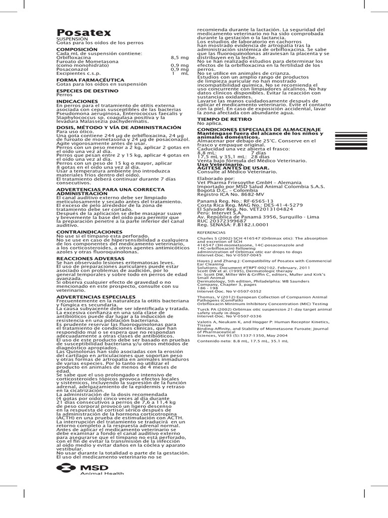 POSATEX IN tcm250-221945 | PDF | Hormona adrenocorticotrópica ...