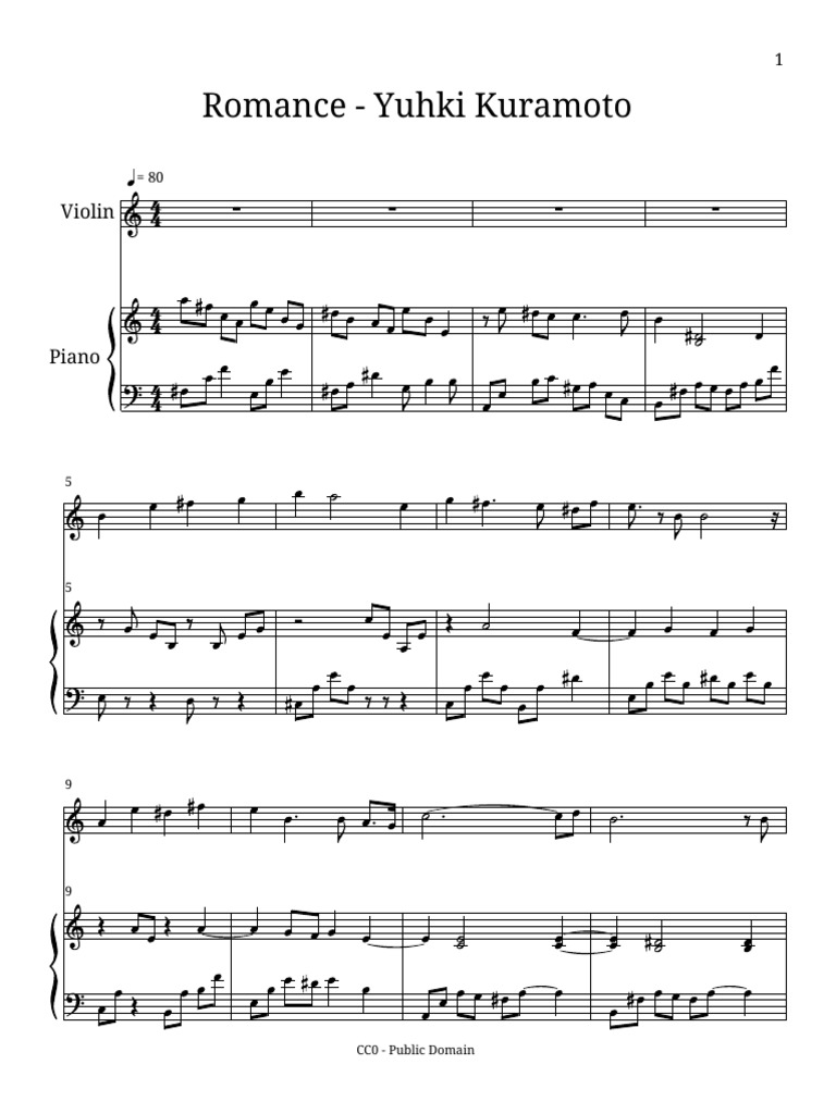 Romance - Yuhki Kuramoto PDF | PDF