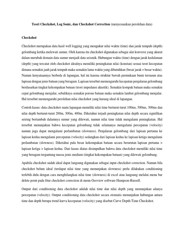 Teori Tahap Inversi Seismik | PDF