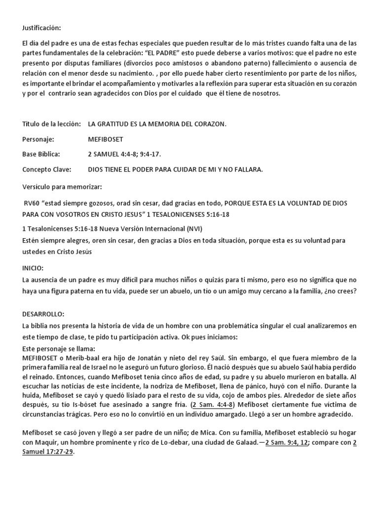 Clase para Dia Del Padre | PDF | David | Saulo Clase para Dia Del Padre | PDF | David | Saulo