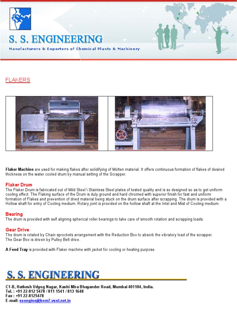 Drum Flaker Machine | PDF