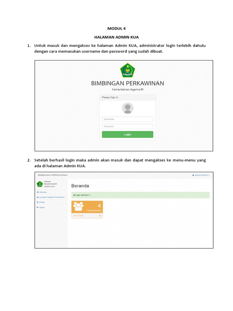 Manual Book Bimwin Kua-1 PDF | PDF