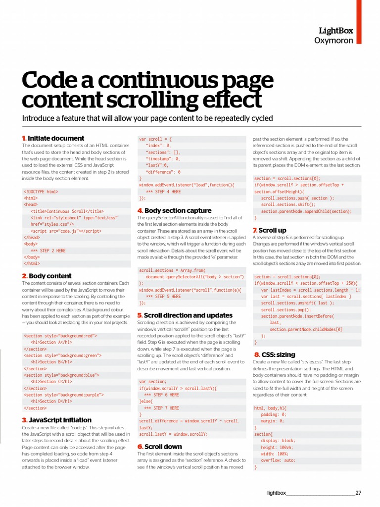Code As Continuos Page | Download Free PDF | Cascading Style Sheets | Java Script