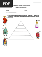 (5 Basico) Piramide Social Colonial | PDF