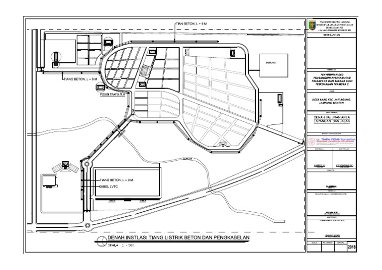 Denah Titik Tiang Listrik | PDF