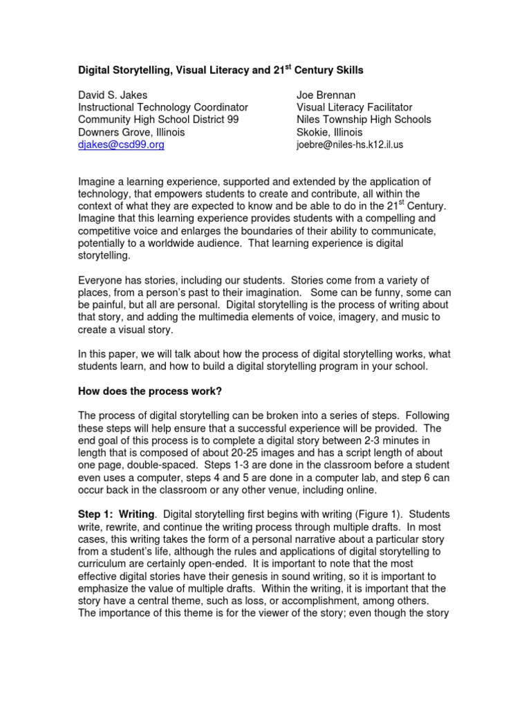 How To Digital Storytelling | PDF | Storytelling | Narrative