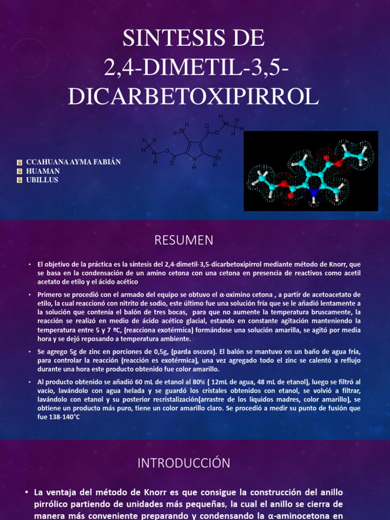 Practica N°2 Sintesis de Pirrol | PDF | Compuestos químicos ...