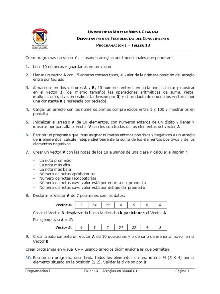 Arreglos/arrays | PDF | Estructura de datos de matriz | Matriz ...