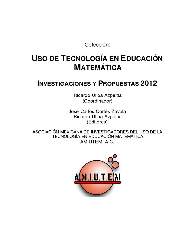 Uso de Tecnología en Educación Matemática | PDF | Ecuaciones ...
