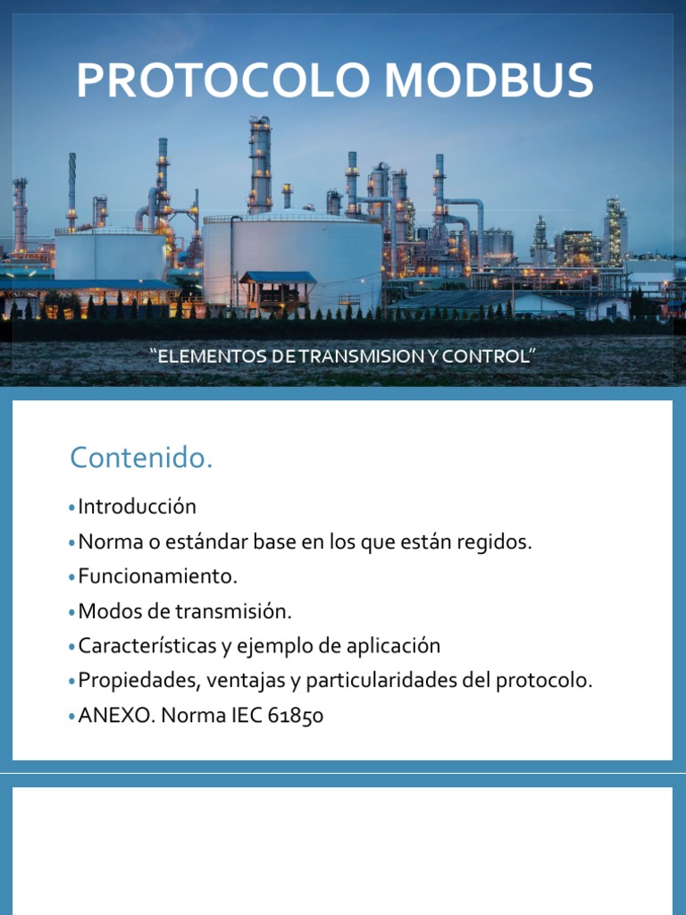 Protocolo Modbus: Funcionamiento y Aplicaciones | PDF | Modelo osi ...
