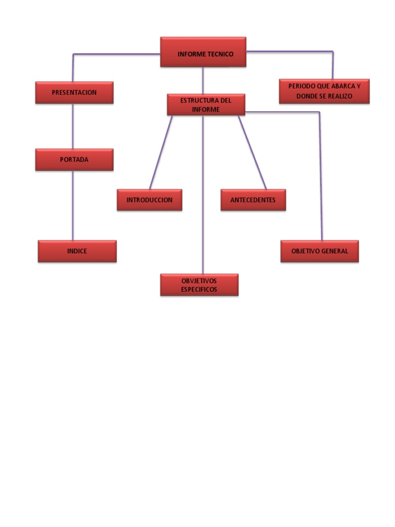 Mapa Mental Concepto Informe Tecnico | PDF