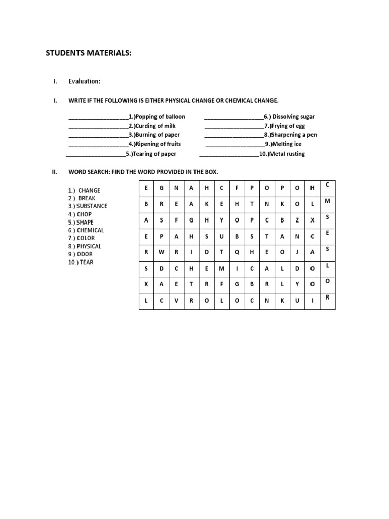 Students Materials | PDF