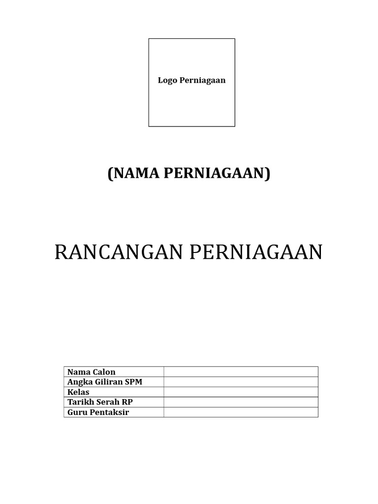 Rancangan Perniagaan Complete | PDF