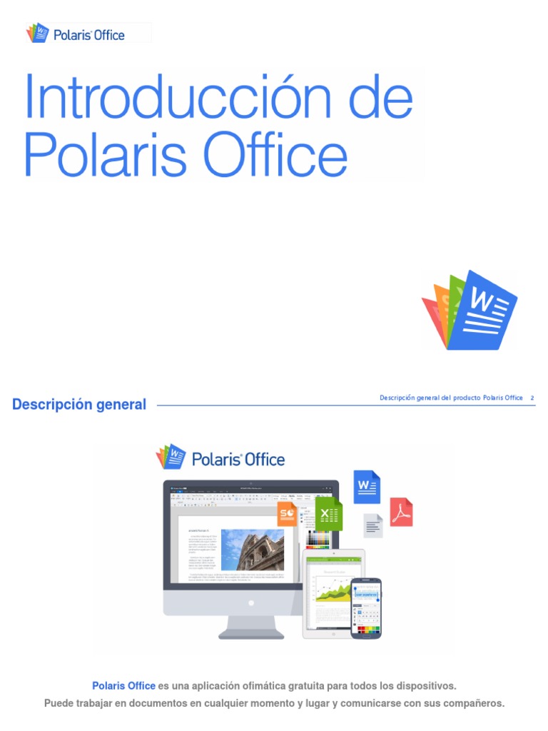 Introducción de Polaris Office | Descargar gratis PDF | Microsoft Office | Microsoft