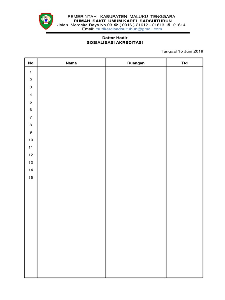 k3 Absen Training | PDF