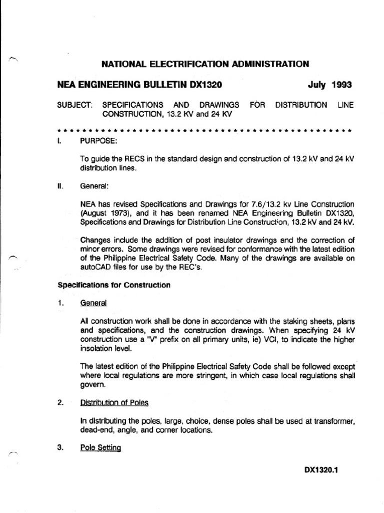 NEA Standard 13.2kV Transmission Line | PDF | Electrical Conductor | Screw
