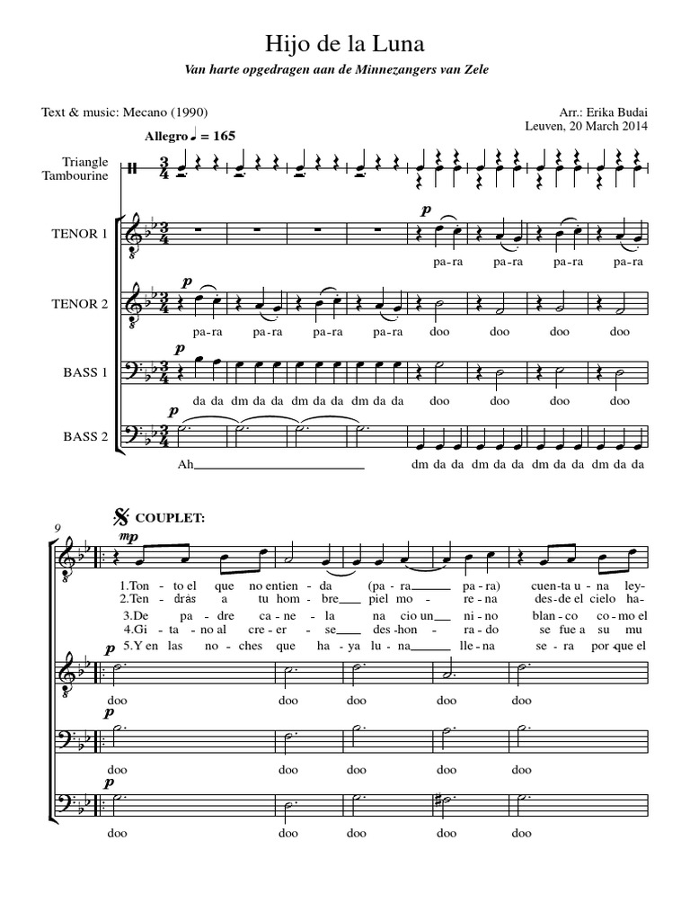 Hijo de La Luna (Mecano) | PDF | Transporte