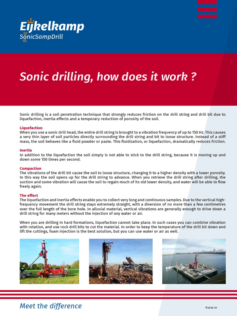 Sonic Drilling How Does It Work | PDF | Drilling Rig | Soil
