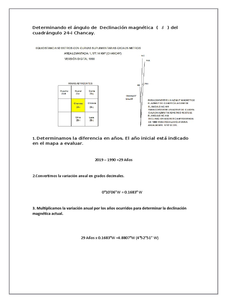 Determinando El Ángulo de Declinación | PDF | Enseñanza de matemática