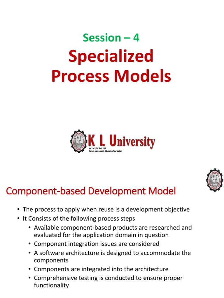 Specialized Process Models: Session - 4 | PDF | Unified Modeling ...