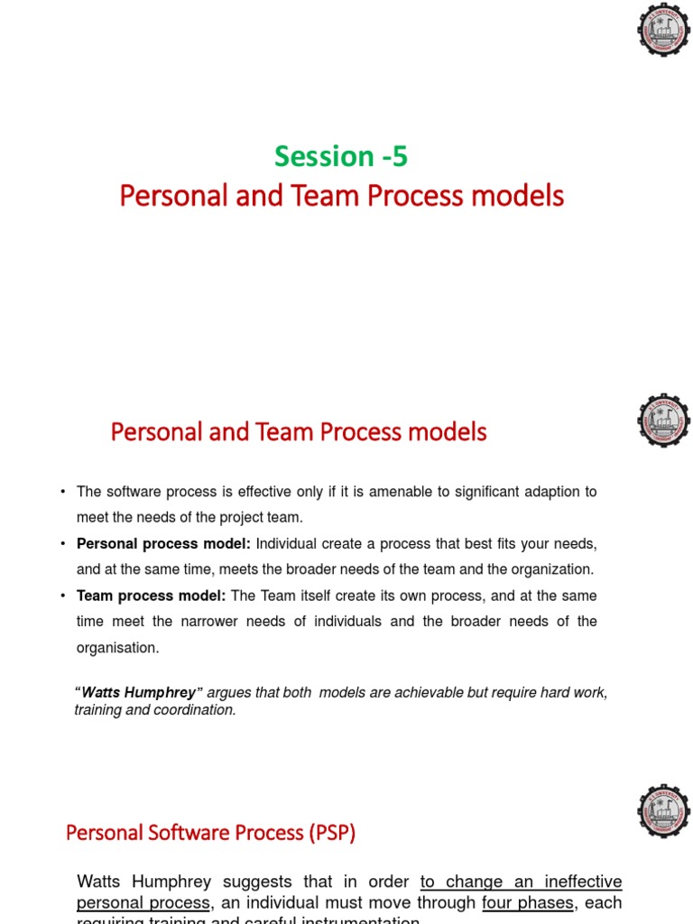 Personal and Team Process Models: Session - 5 | PDF | Cognition | Business