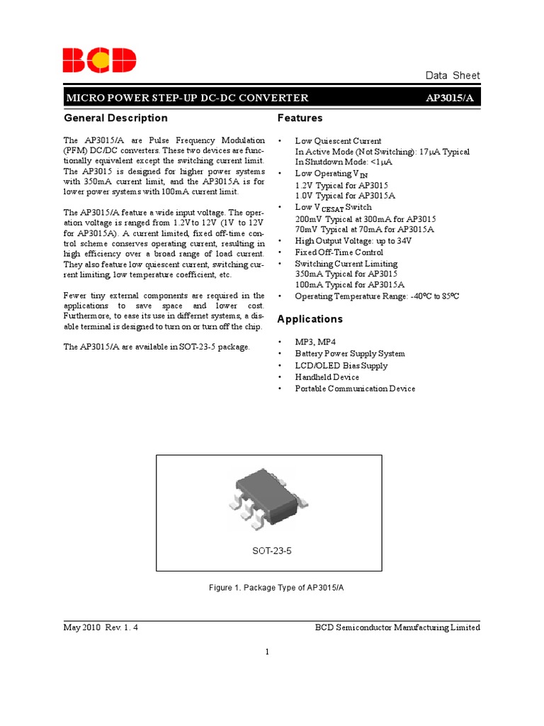 Ap3015 A | PDF | Inductor | Electrical Equipment