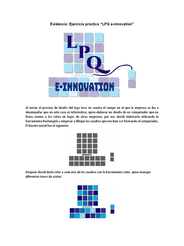 Diseño del Logo LPQ e-Innovation | PDF | Crecimiento personal y ...