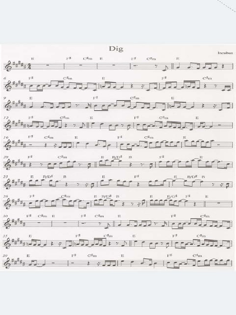 Dig - Incubus | PDF