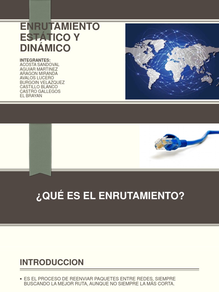 Enrutamiento Estático y Dinámico | PDF | Enrutamiento | Enrutador (Computación)