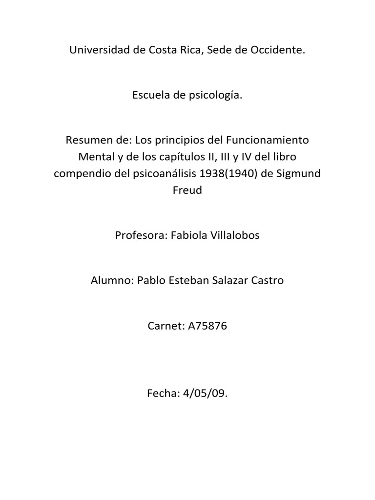 Freud 2 | PDF | Libido | Psicoanálisis