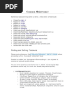 Hydraulic System Maintenance Guide | PDF | Leak | Pump