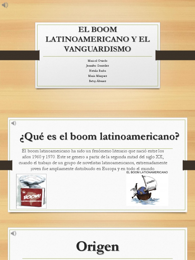 El Boom Latinoamericano | PDF | Vanguardia | Movimientos de arte