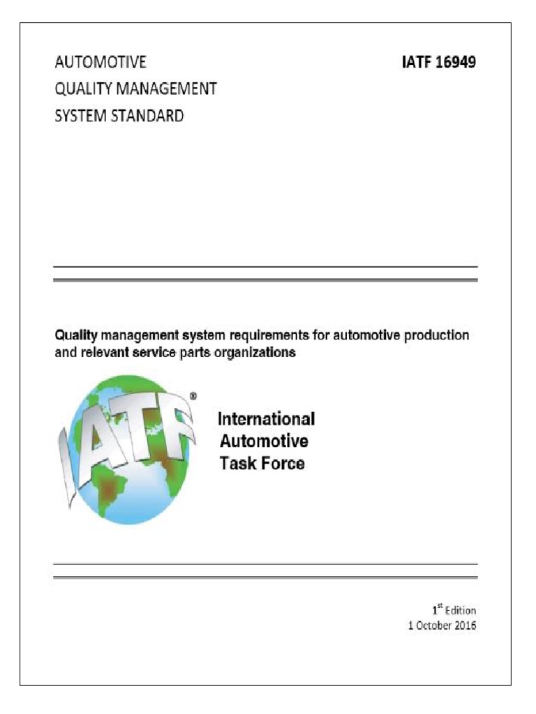 IATF Standard | PDF