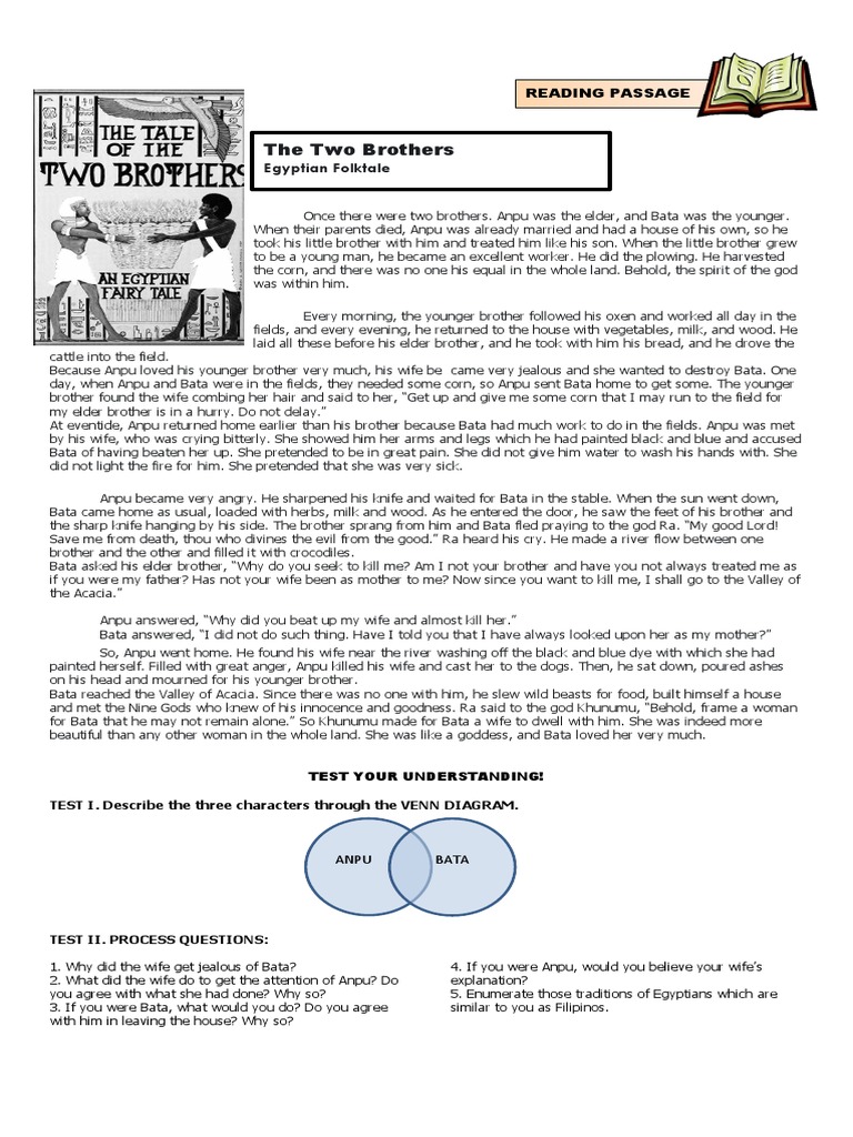 The Two Brothers Q1 | PDF | Plot (Narrative)