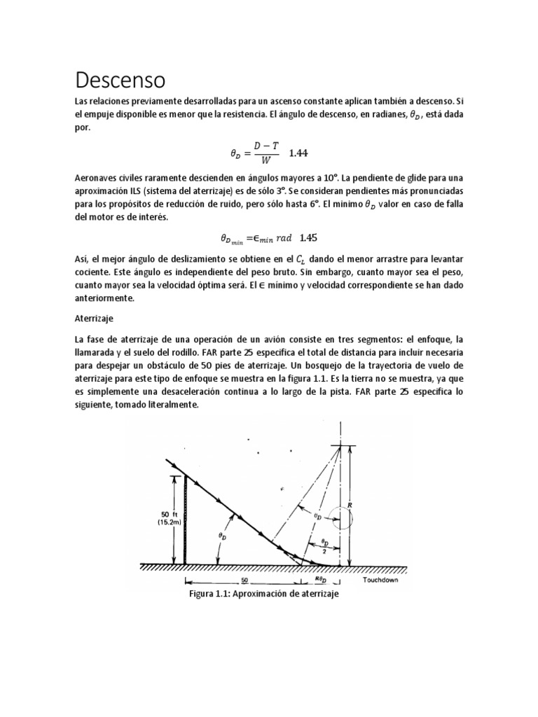 Descenso | PDF | Avión | Quitarse